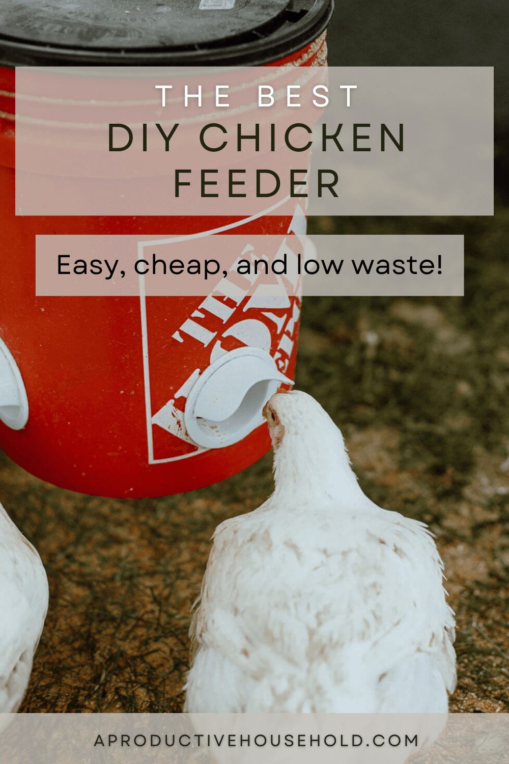 Best DIY Chicken Feeder - Easy, cheap, and low waste! - A Productive ...