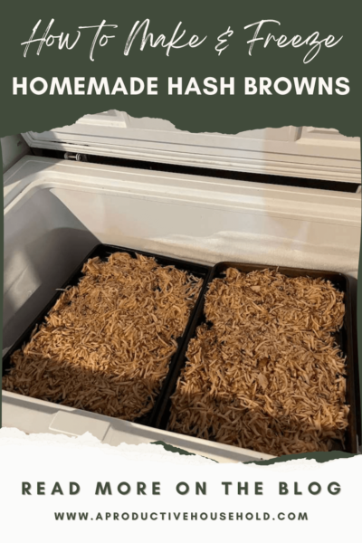 How to Make and Freeze Your Own Homemade Hash Browns - A Productive ...